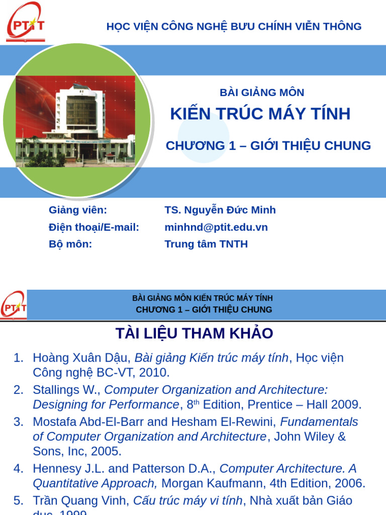 DauHoang-KTMT-Chuong 1 - Gioi Thieu Chung | PDF