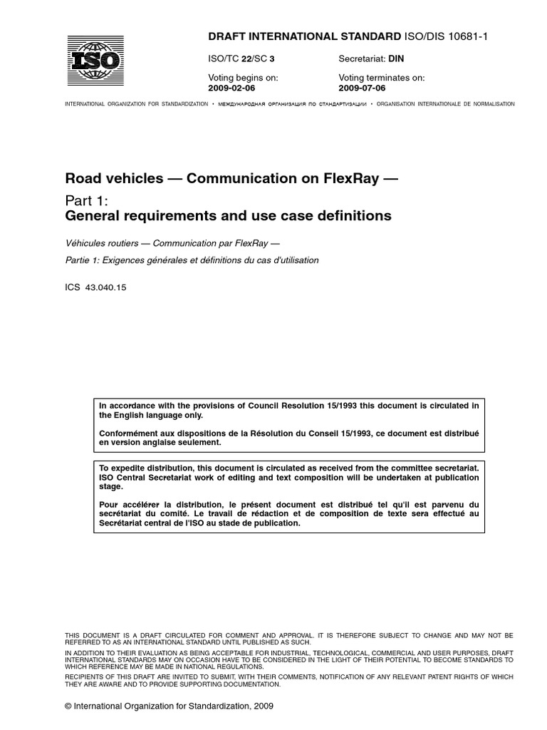 ISO 10681-1_2009_draft | PDF | Osi Model | International Organization ...