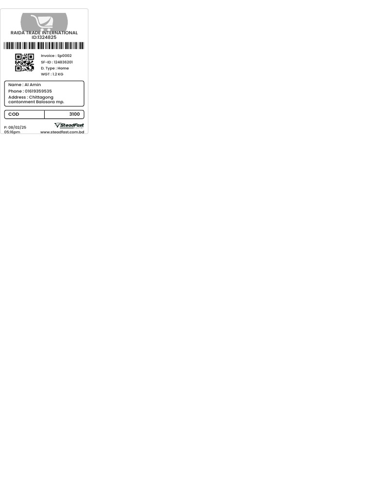 Marchant Dashboard 8,3 - Steadfast Courer Limited | PDF