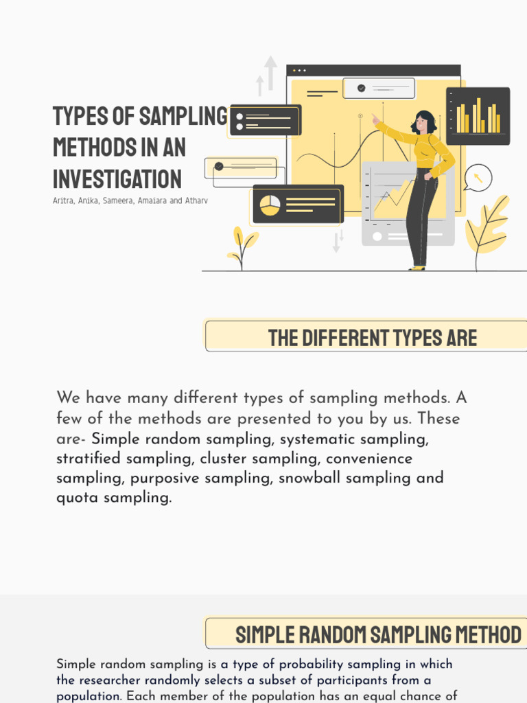 Types of Sampling Methods in An Investigation | PDF | Sampling (Statistics) | Stratified Sampling