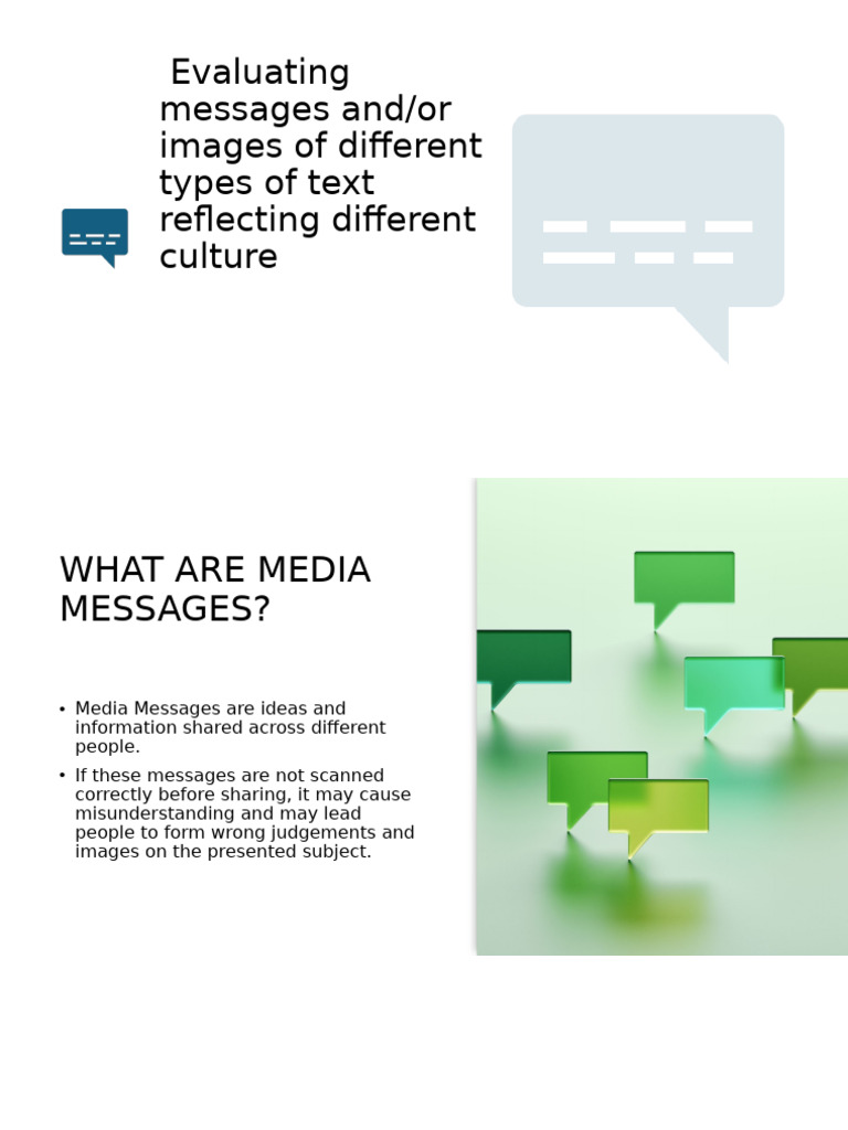 Evaluating Messages And | PDF | Bias | News