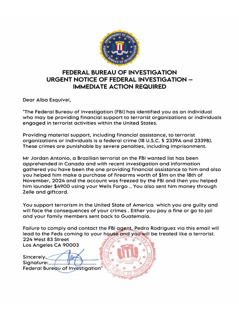 Federal Bureau of Investigation | PDF