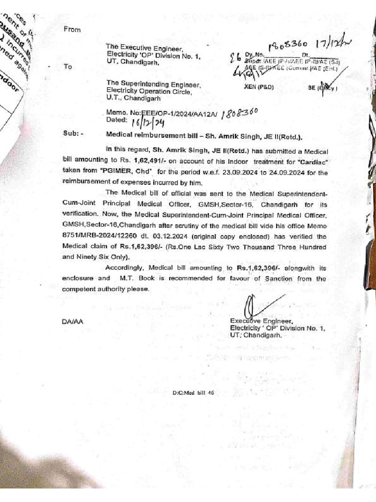 Order Amrik JE | PDF