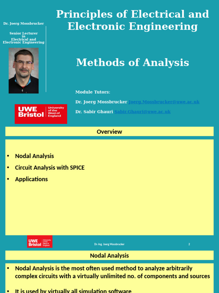 Nodal Analysis in Electronic Engineering | PDF | Electrical Network ...