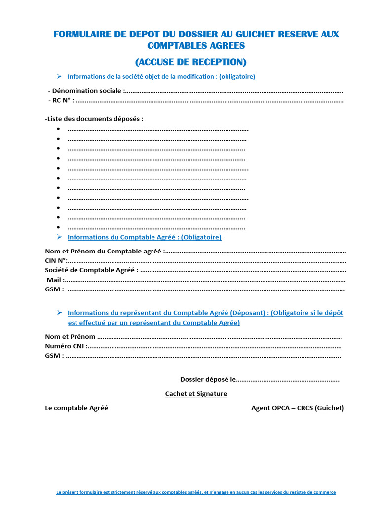 Accuse de Reception | PDF