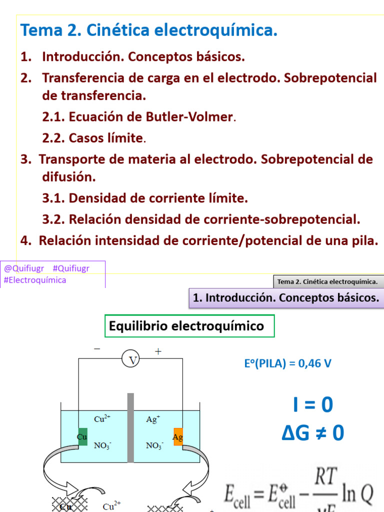 Tema 2-Cinetica electroquimica | PDF | Electrodo | Cinética química