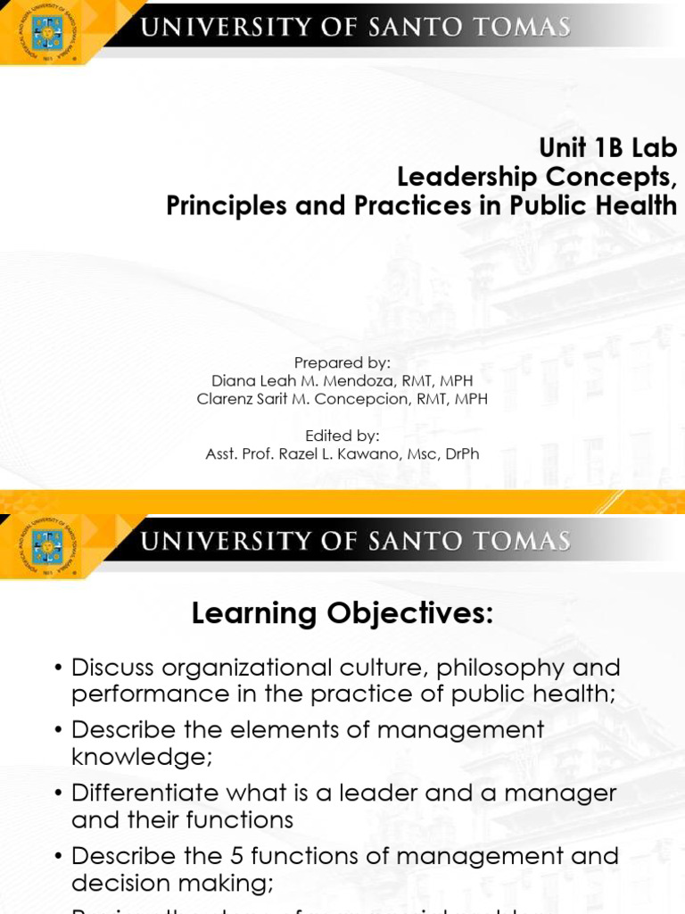 Leadership in Public Health Management | PDF | Evaluation | Leadership