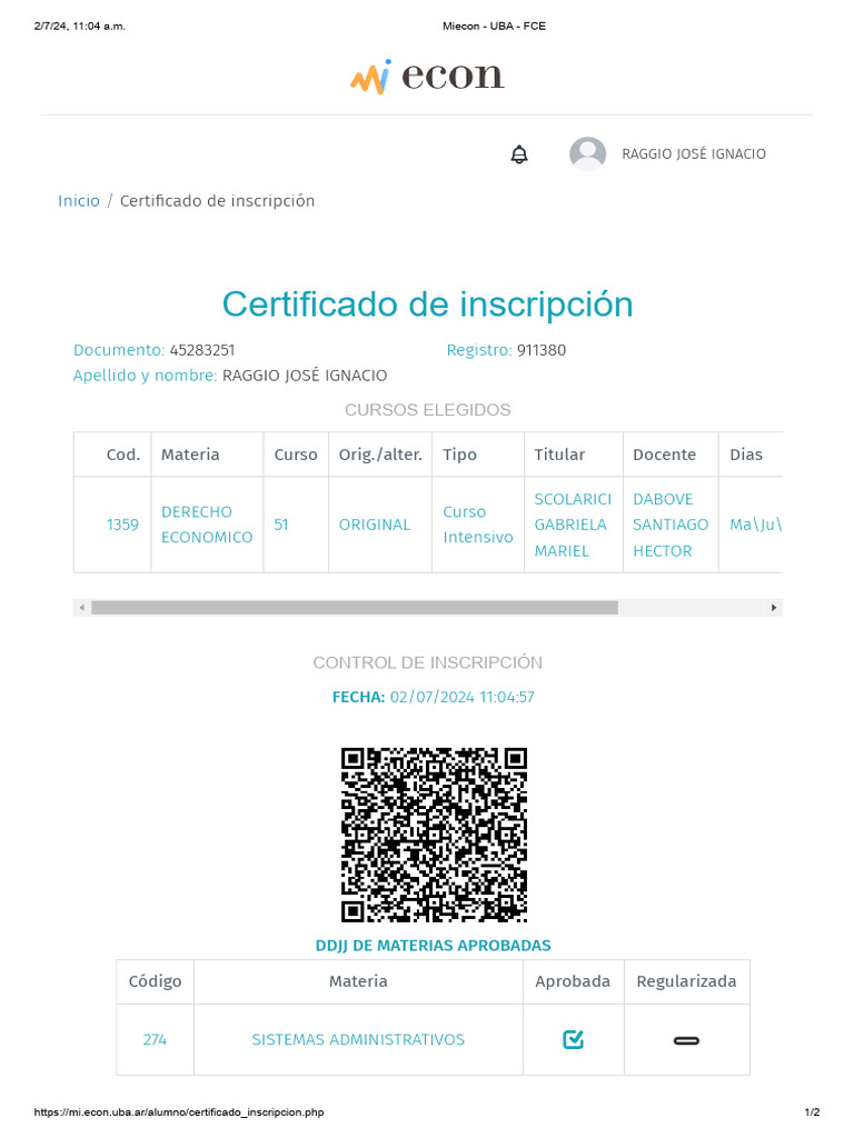 Miecon - Uba - Fce | PDF