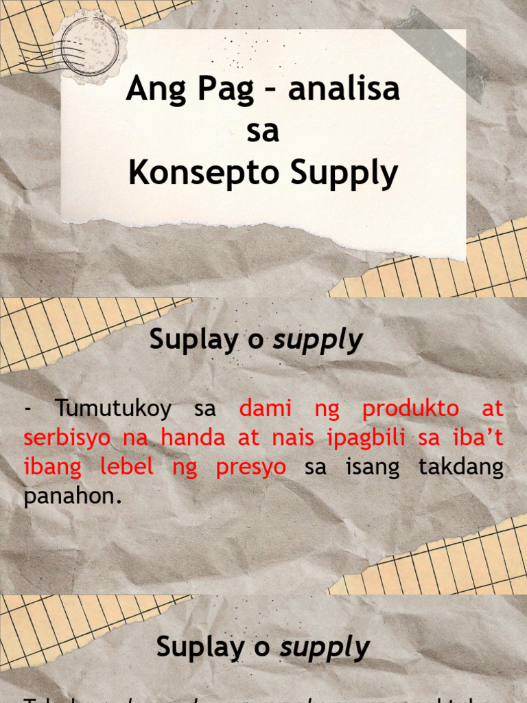 Aralin-1-Supply | PDF