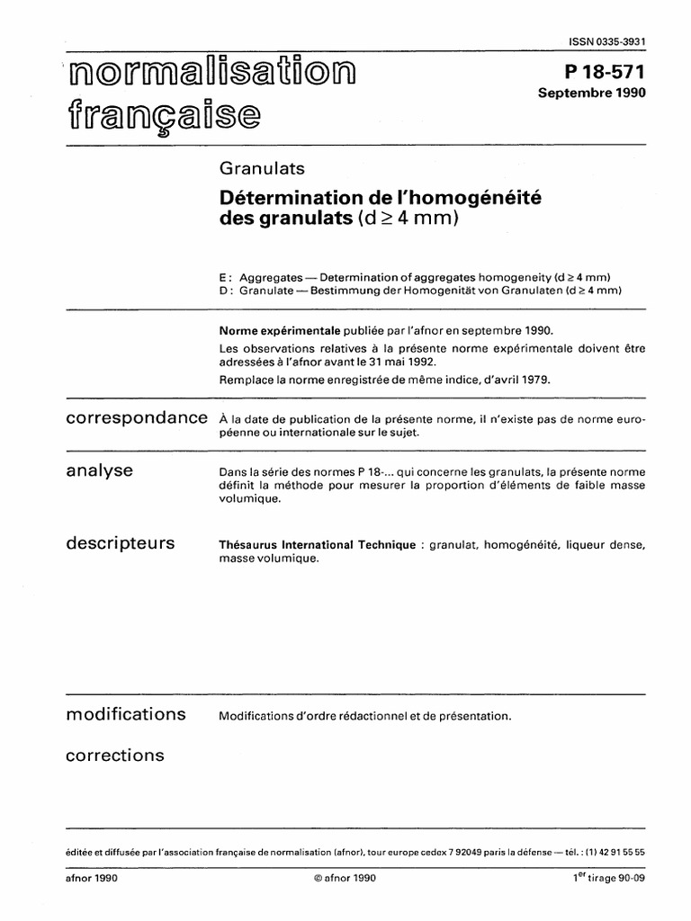 188：NF P18-571-外文 | PDF
