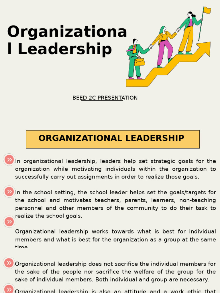 Understanding Organizational Leadership | PDF | Leadership | Servant ...