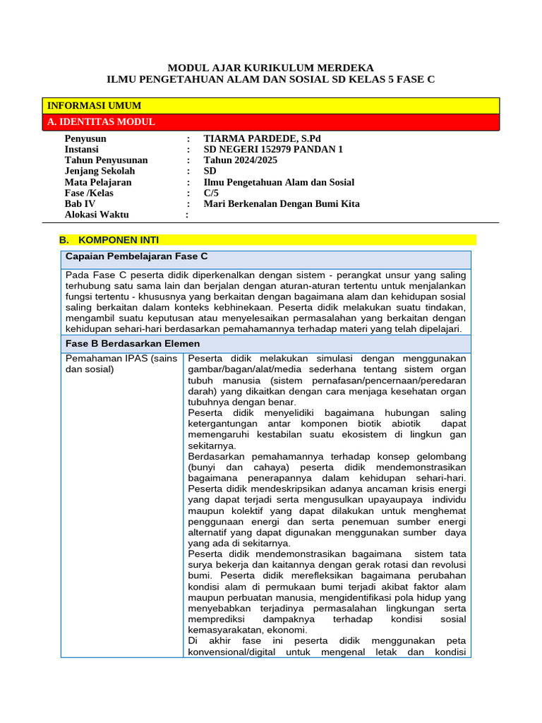 BAB 4 - MA IPAS Kls 5 | PDF