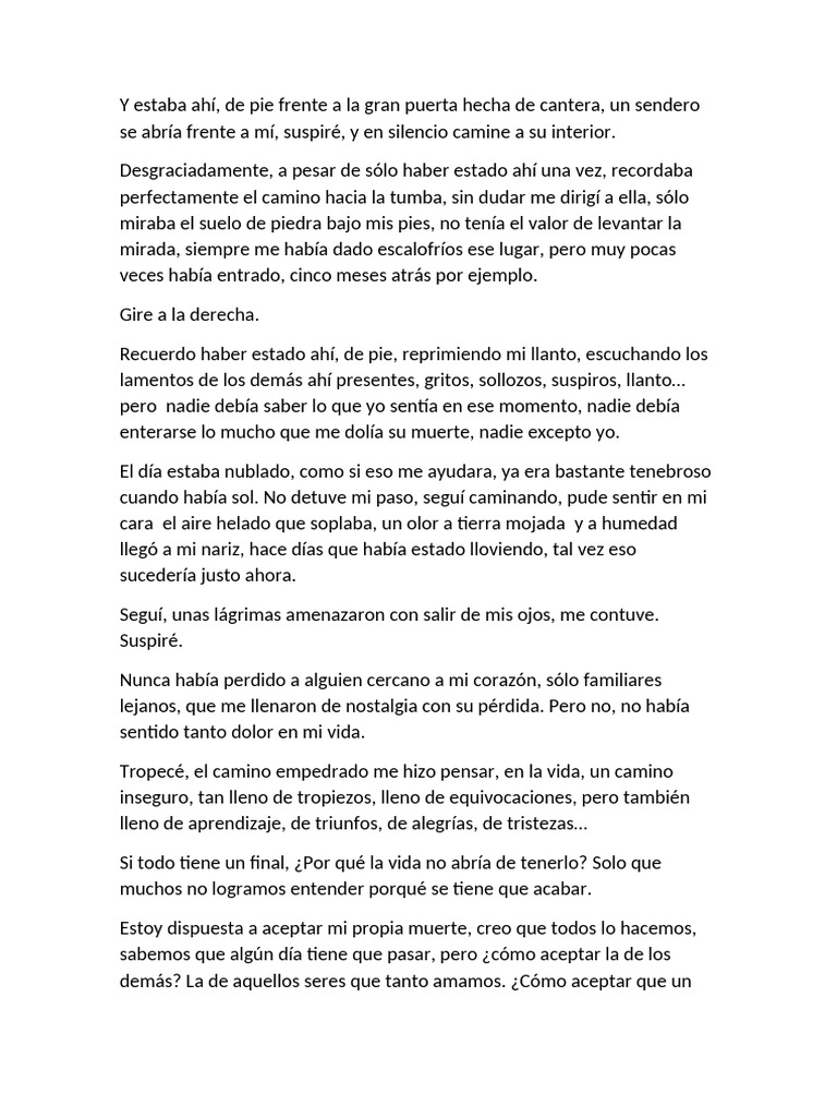 Reflexiones sobre la pérdida y el duelo | PDF