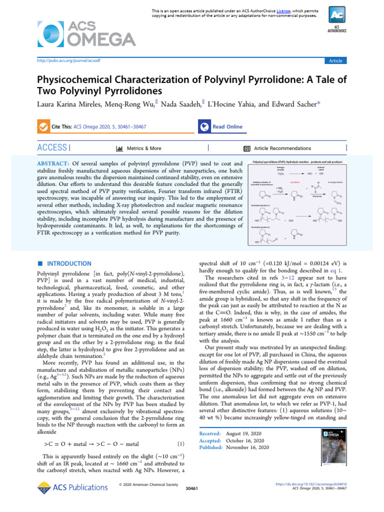 Mireles Et Al 2020 Physicochemical Characterization of Polyvinyl ...