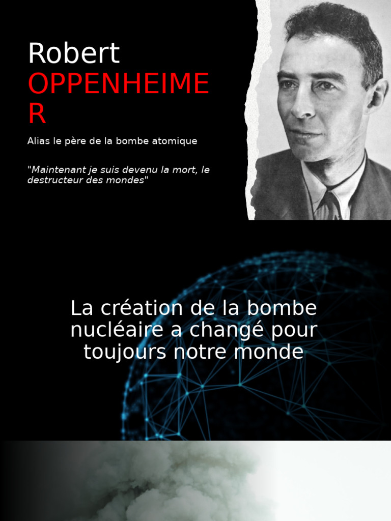 Présentation Oppenheimer | PDF | Arme nucléaire | Projet Manhattan