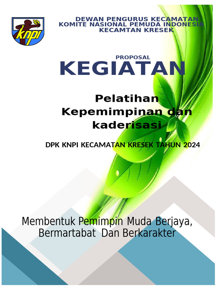 PROPOSAL Pengkaderan 2 | PDF