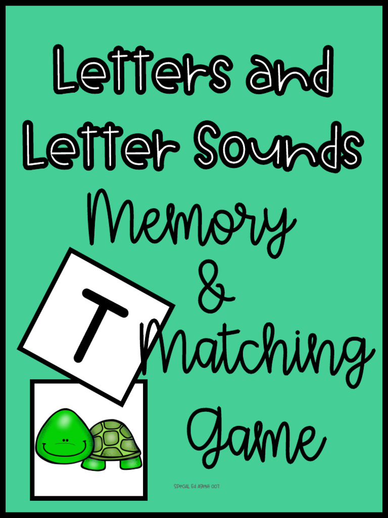 Letter Sounds Matching Game Guide | PDF | Zoology