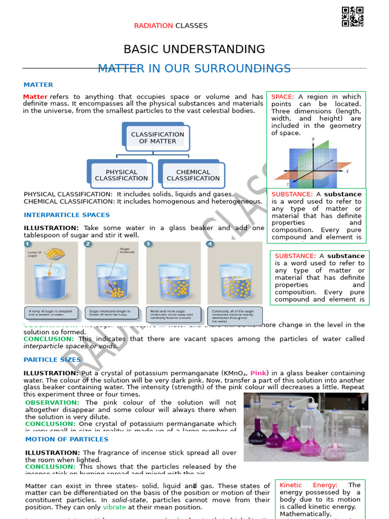 Matter in Our Surroundings | PDF | Gases | Liquids