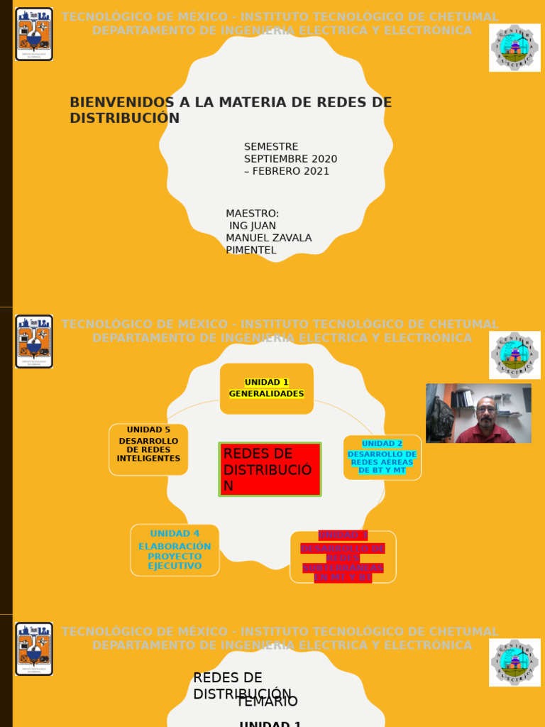 Presentación de Materia RD S | PDF | Red eléctrica | Ingenieria Eléctrica