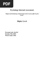 Murdock's Serial Position Curve Study Overview | PDF | Long Term Memory ...
