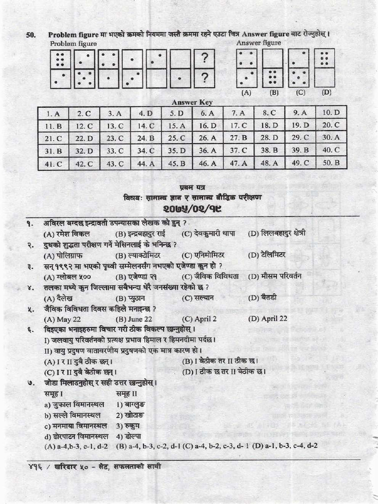 Kharidar Old Questions 2075 | PDF