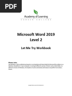Office 2019 Learning Book | PDF | Microsoft Word | Software