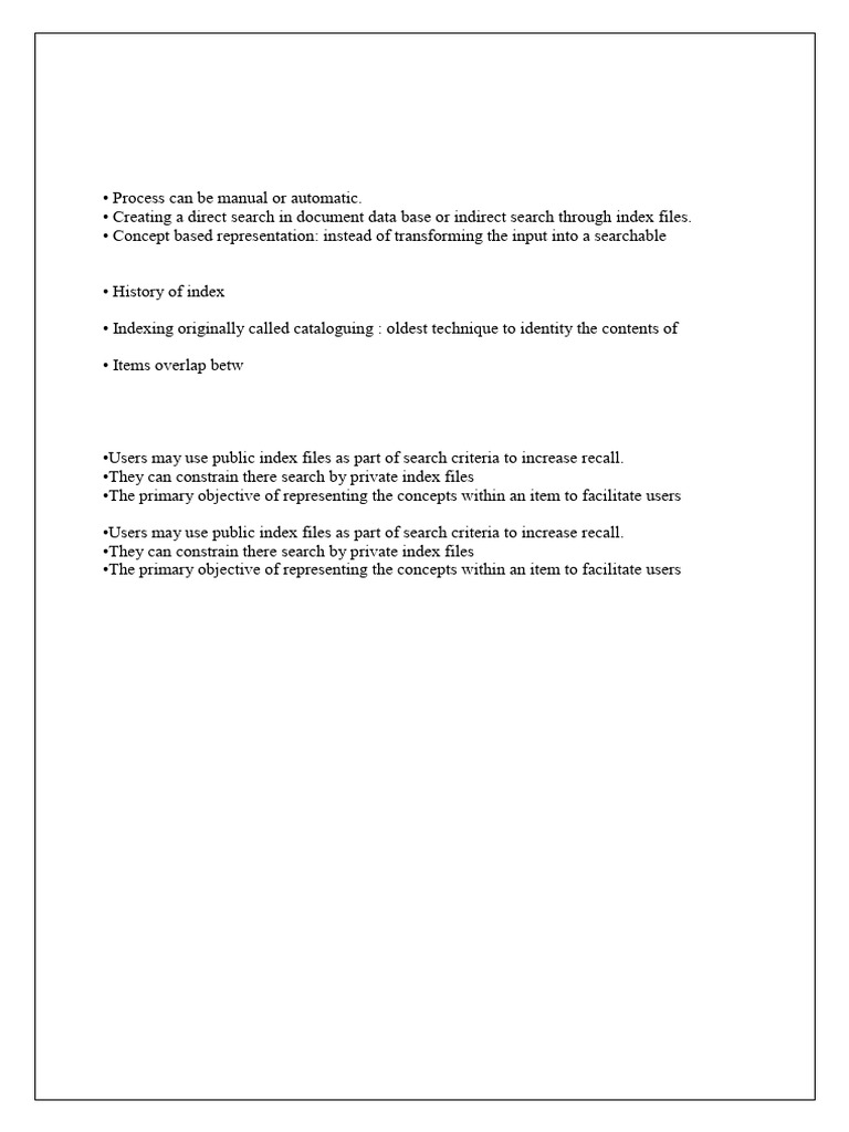 IRS Unit 2 | PDF | Search Engine Indexing | Xml