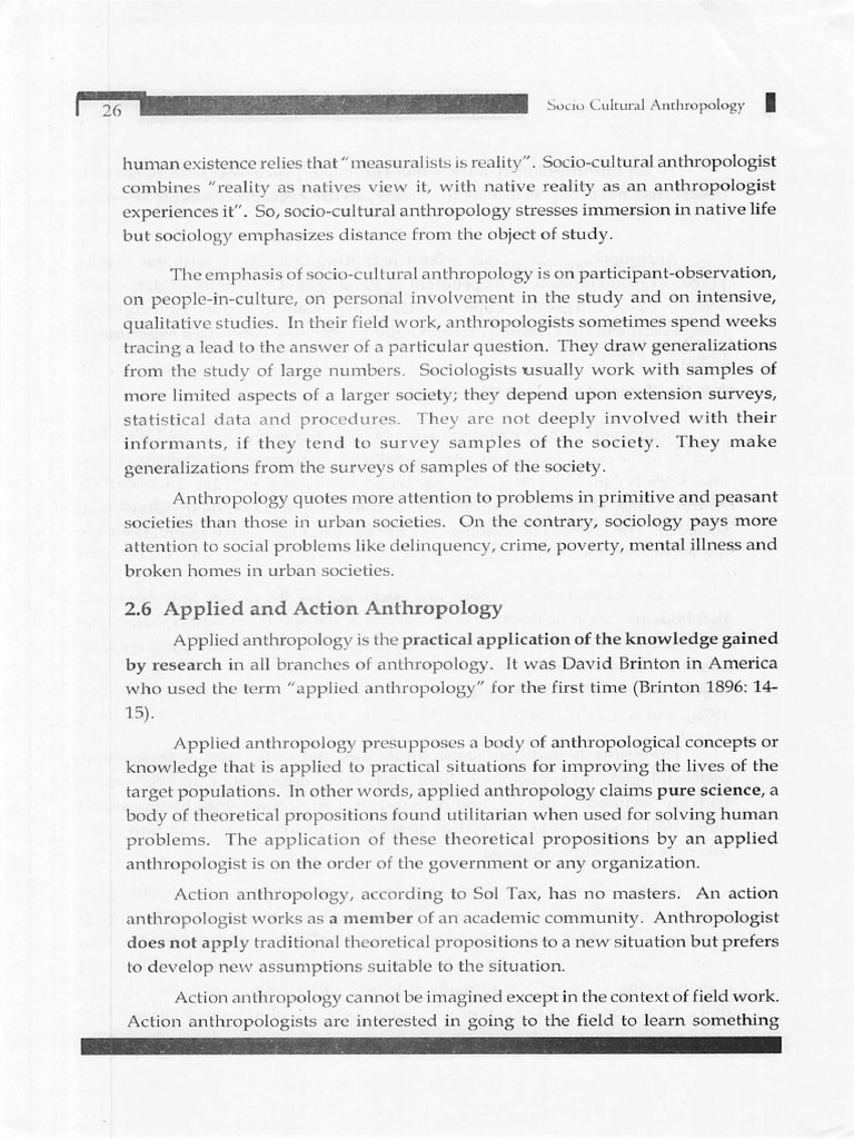 Socio Cultural Anthropology (A. Ashok, P. v. Lakshmaiah) - 34 | PDF ...