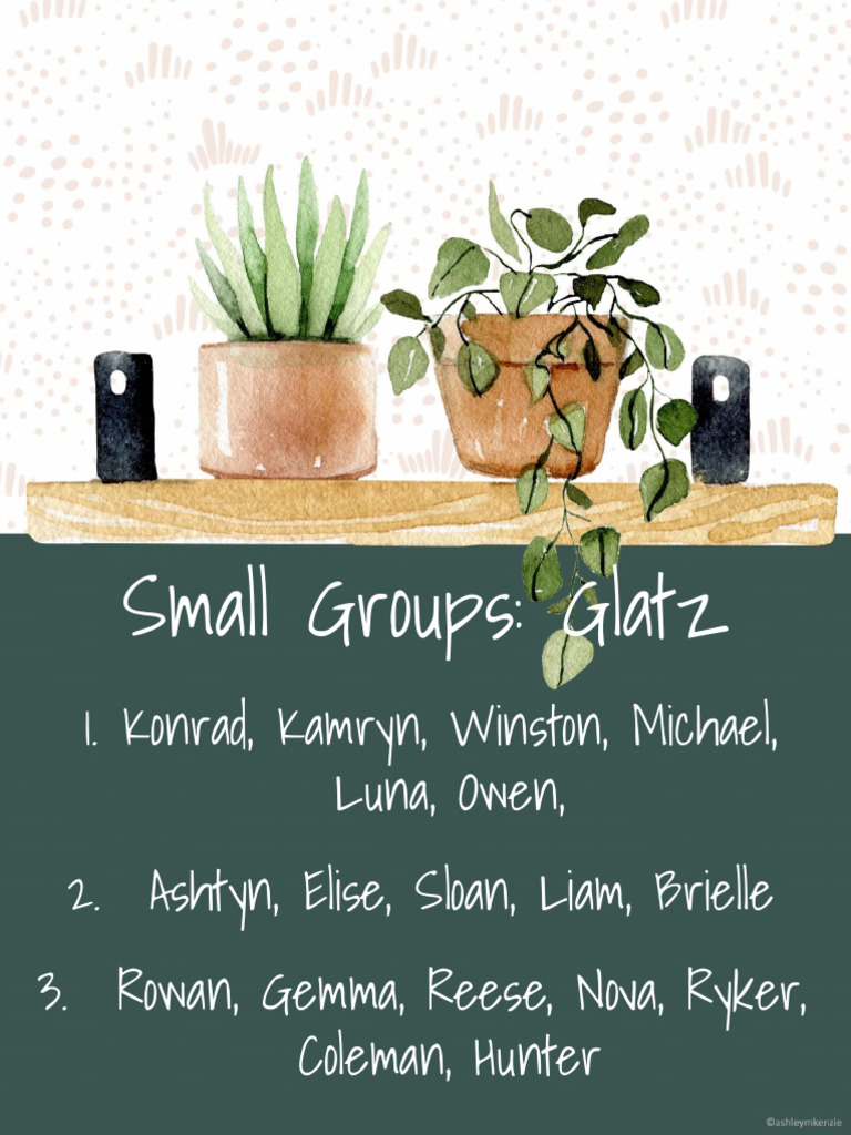 Small Groups | PDF