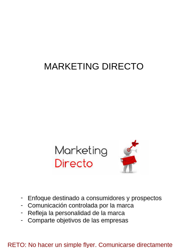 Mkt Directo | PDF | Marca | Marketing