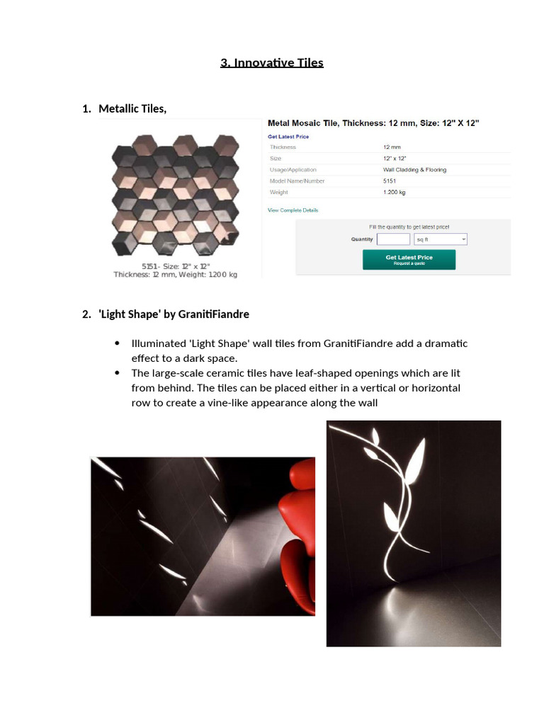 3.innovative Tiles | PDF