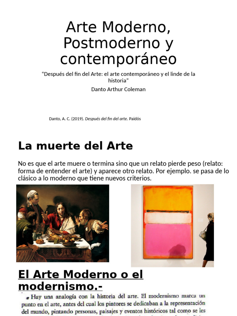 Arte Moderno, Postmoderno y Contemporáneo | PDF | Arte Moderno | Estilo