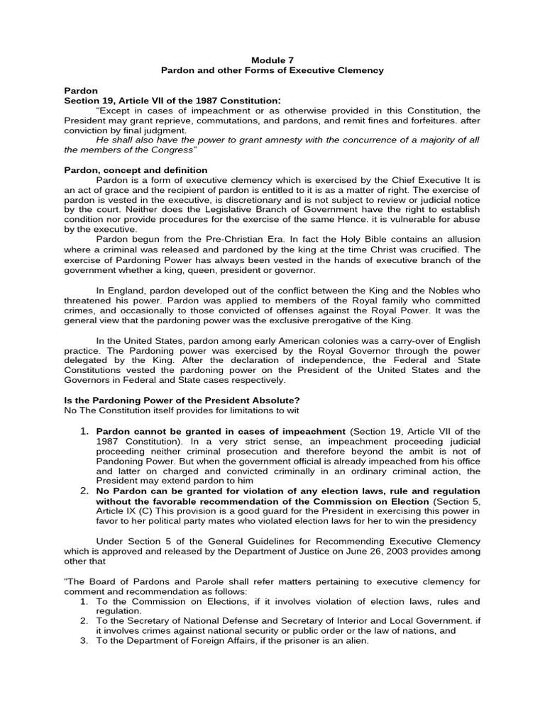 CA2_Module_7 | PDF | Pardon | Justice