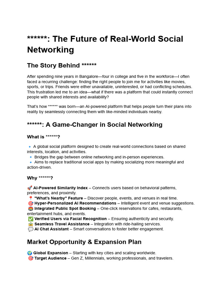 The Future of Real-World Social Networking | PDF | Mass Media | Cyberspace