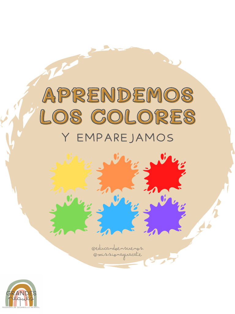 Aprendemos Colores y Emparejamos | PDF | Color | Arco iris
