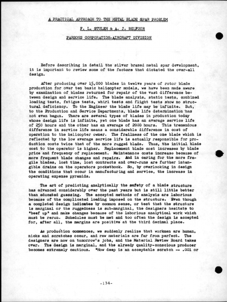 A practical approach to the metal blade spar problem | PDF | Fatigue ...