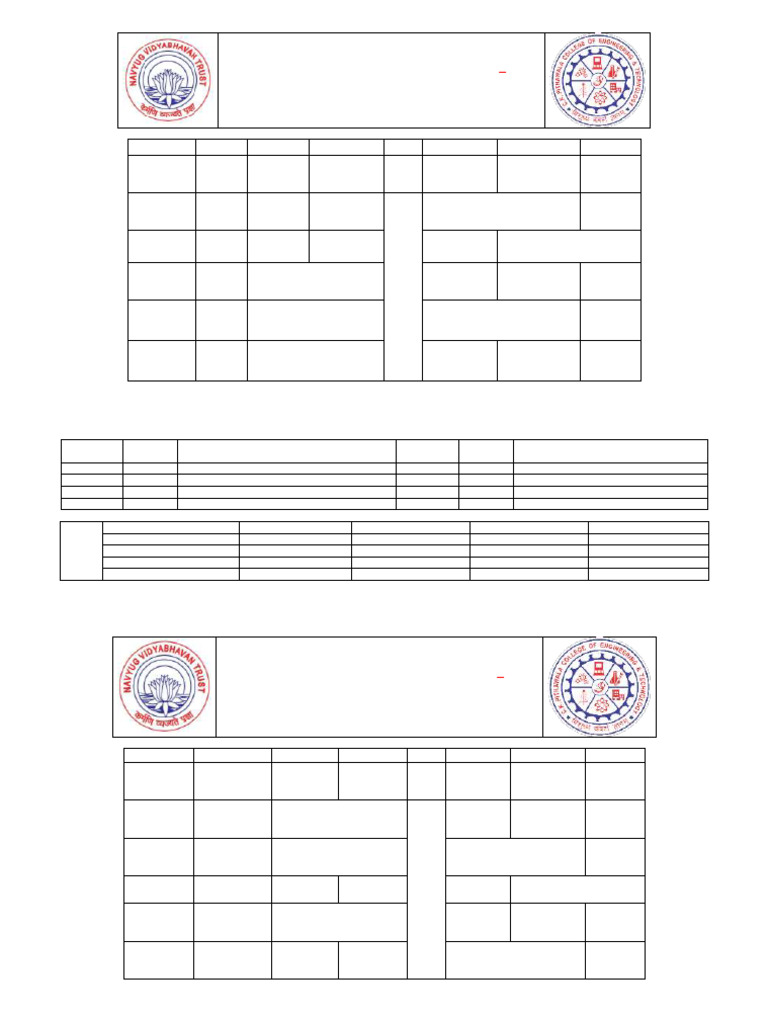 BE I (2nd Sem) TIME TABLE 2024-25 | PDF | Engineering