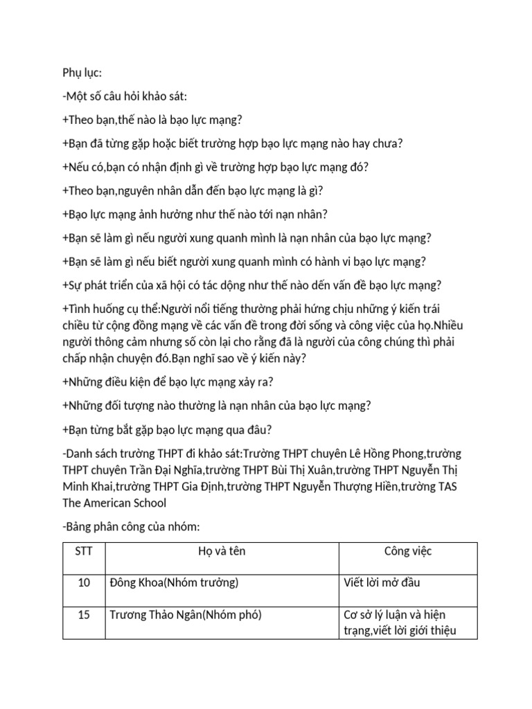 B o L C M NG PH L C | PDF