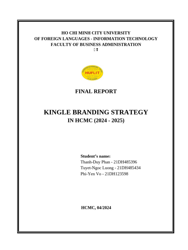 SBM Group Project Proposal - Final Report - Sample | PDF | Luxury Goods ...