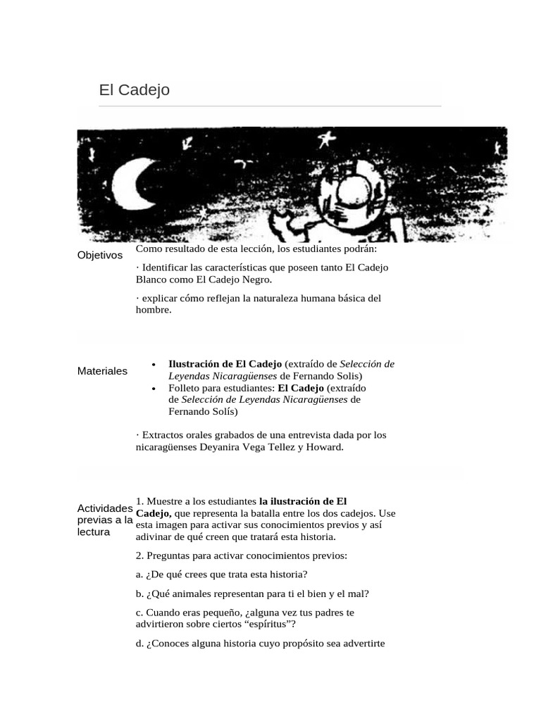 La Leyenda del Cadejo: Mitos y Características | PDF | Caninos Mitológicos