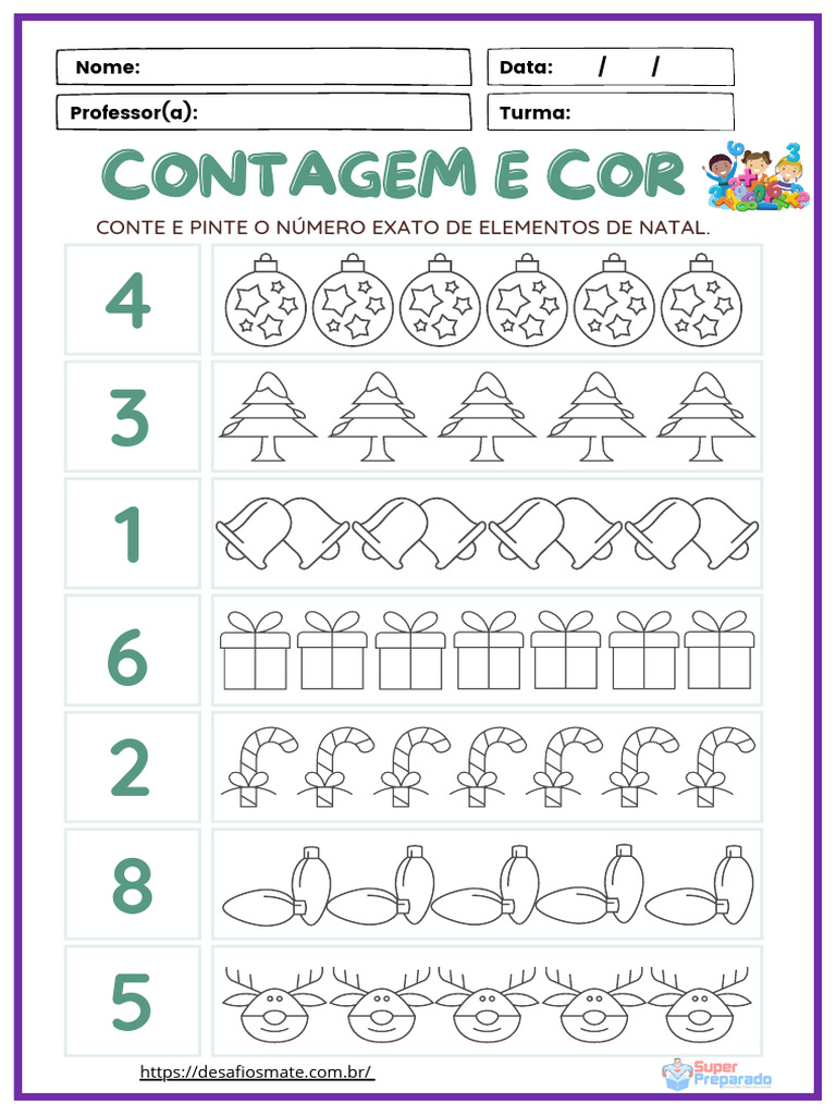 44.Contando e colorindo | PDF