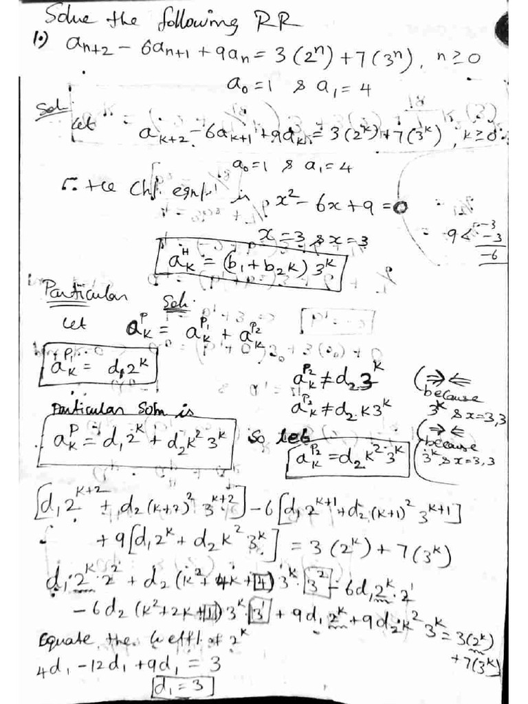 Generating Function & Non Homogeneous | PDF