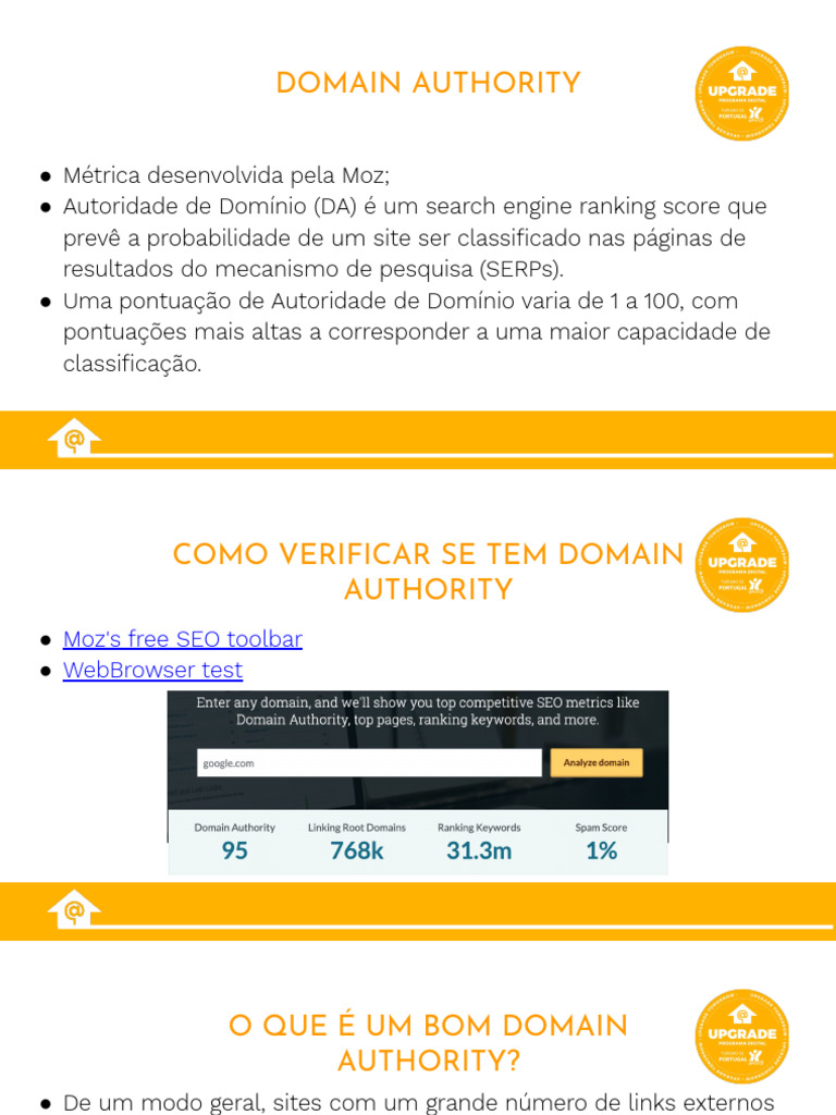 Entenda a Autoridade de Domínio e Métricas SEO | PDF | SEO | Sites