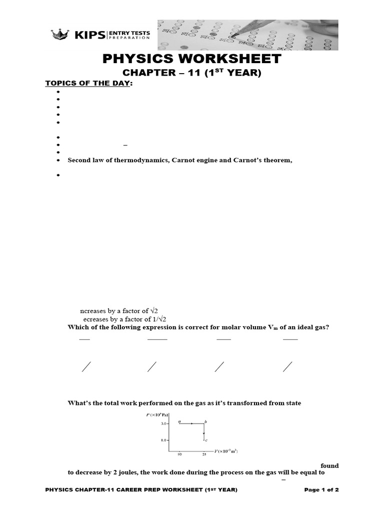 15 Chapter-11 Work Sheet | PDF | Heat | Temperature