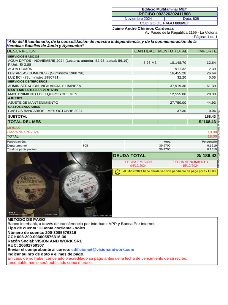 Recibo | PDF | Bancario | Servicios financieros