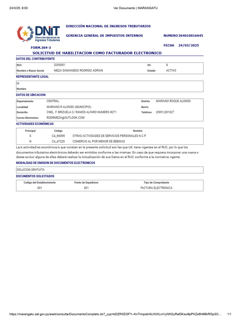 Ver Documento - Marangatu | PDF