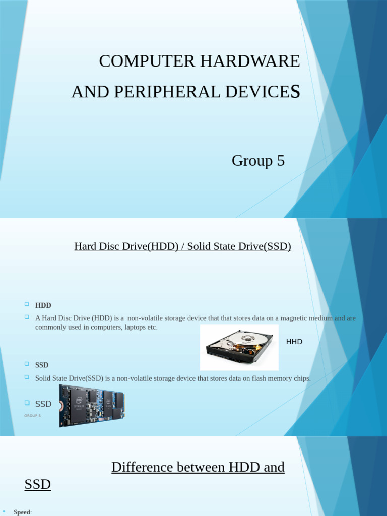 Computer Hardware and Peripheral Devices | PDF | Computer Data Storage ...