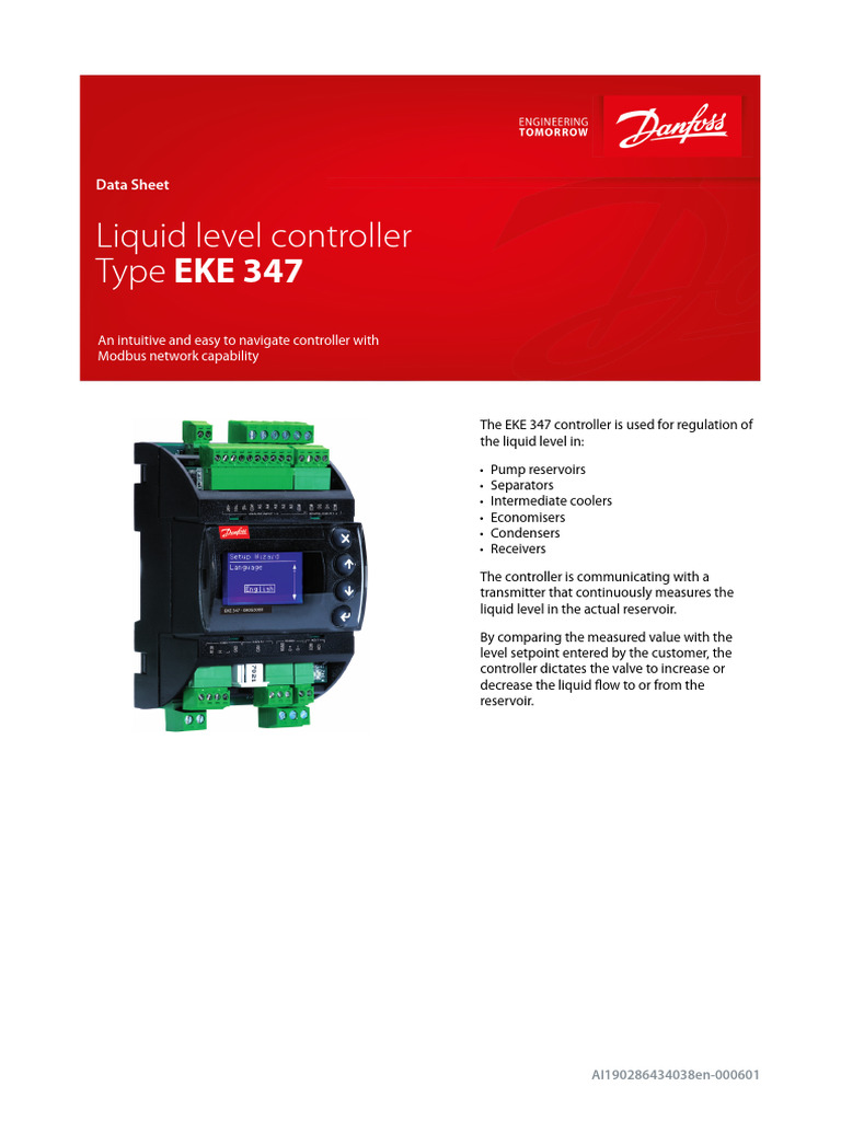 Controlador de nivel de liquido EKE 347 | PDF | Relay | Programmable Logic Controller
