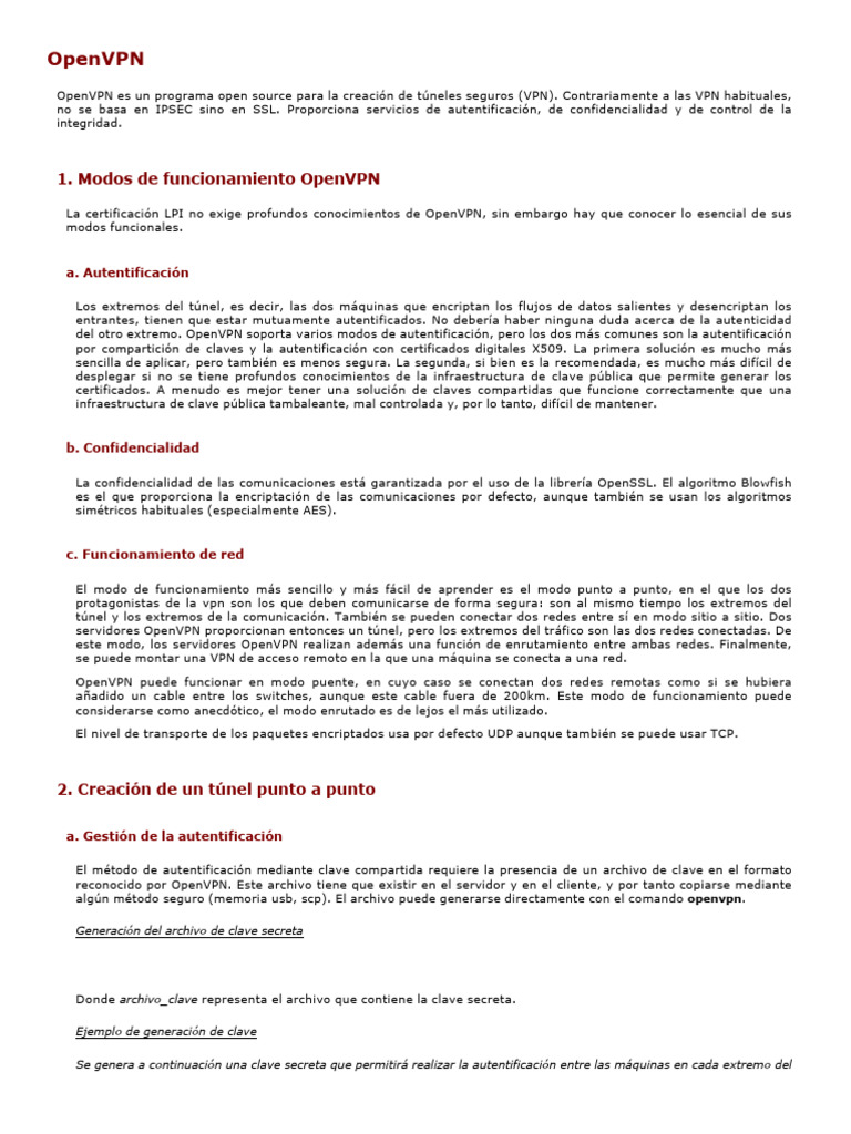 13 3-OpenVPN | PDF | Red privada virtual | Ingeniería de seguridad