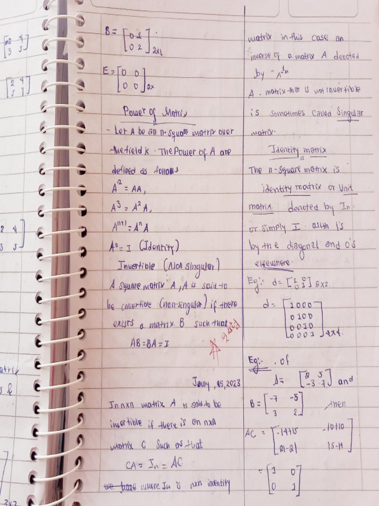 Linear Algerba Note 2 | PDF